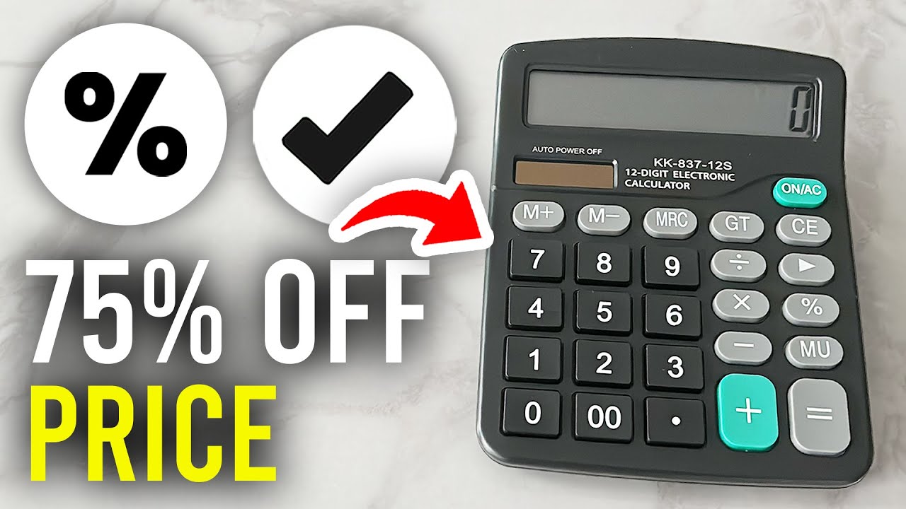 How To Calculate 75 Percent Off Price On Calculator - Full Guide