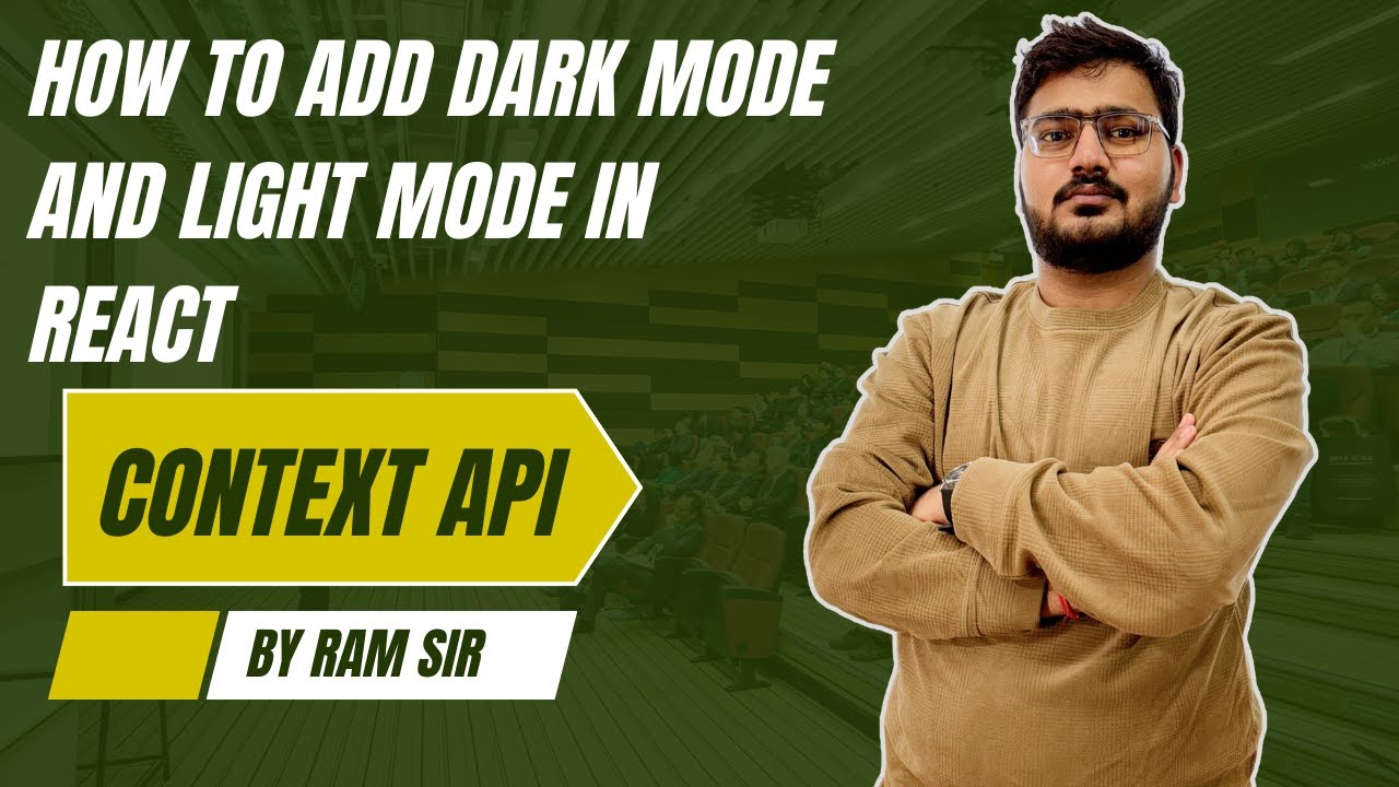Dark Mode & Light Mode Toggle Button in React | Context API Tutorial