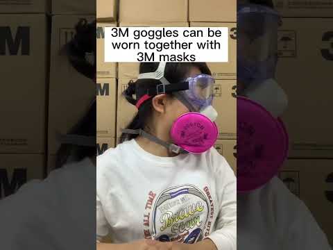 3M half facepiece respirator can be worn together with 3M goggles