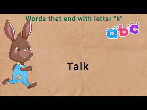 Fun with Words: Learning Words that End with 'K'!