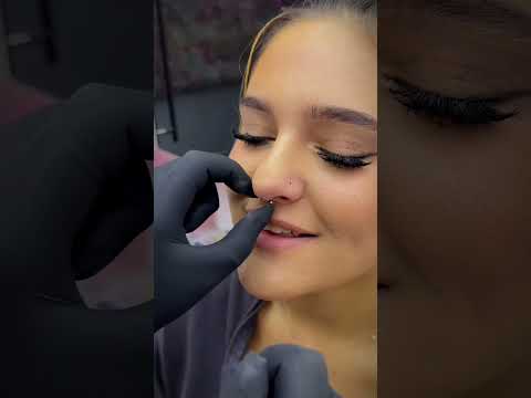 Septum & Nose Piercings for This Beautiful Girl! ๐