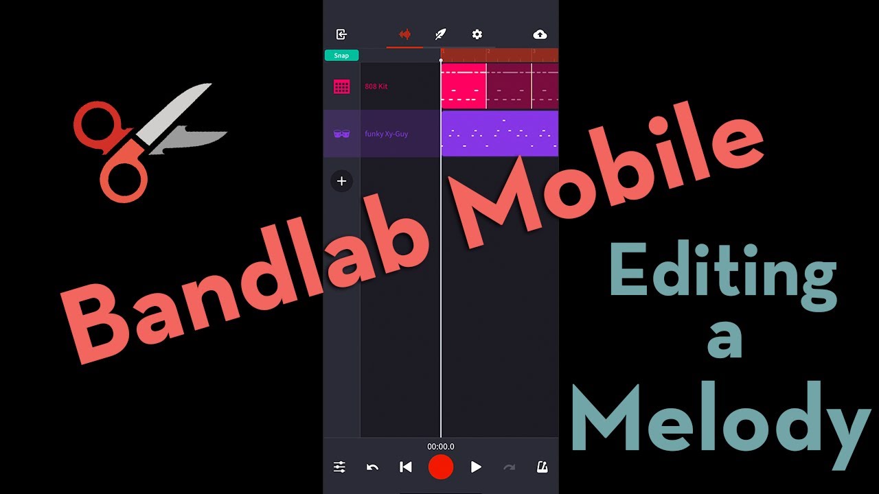 Bandlab Tutorial (Mobile App), Lesson 2B: Editing and Quantizing a Melody