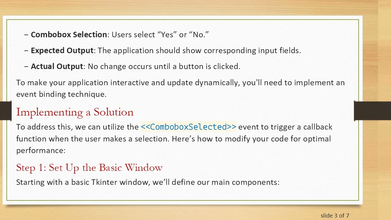 Resolving Tkinter Widget Update Issues