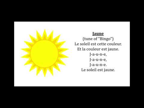 Le Jaune : A French Song About the Colour Yellow: French Kinder TV