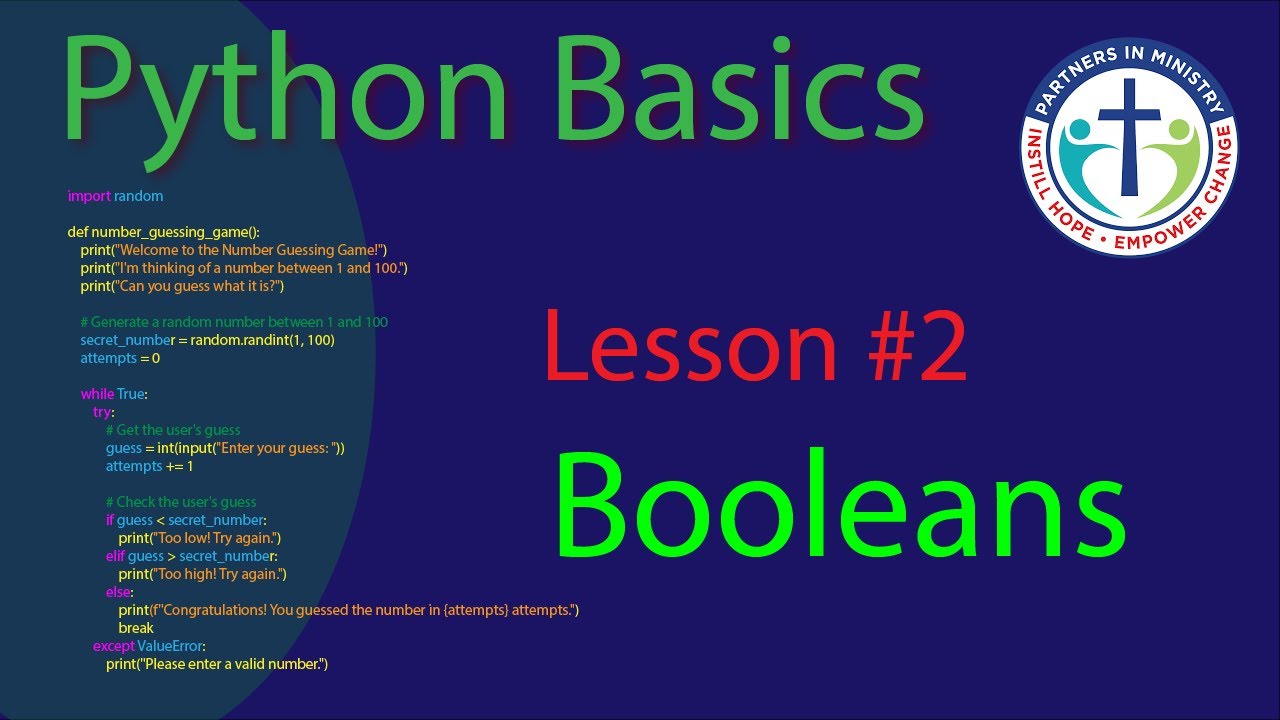 python basics 2 booleans