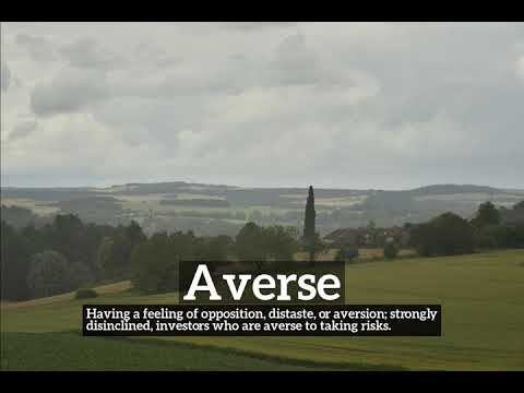 What is Averse? | How Does Averse Look? | How to Say Averse in English?