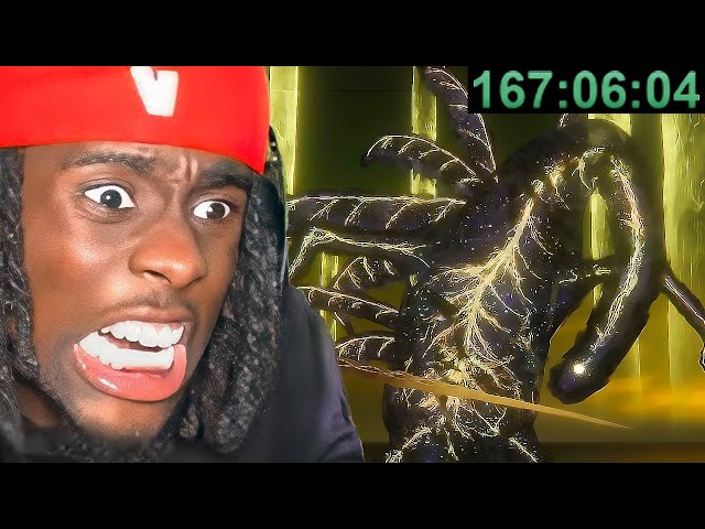 Kai Cenat gets emotional addressing his audience after completing Elden Ring marathon in 167 ...