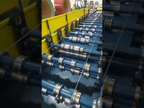 True Blue Metal Roofing in Production