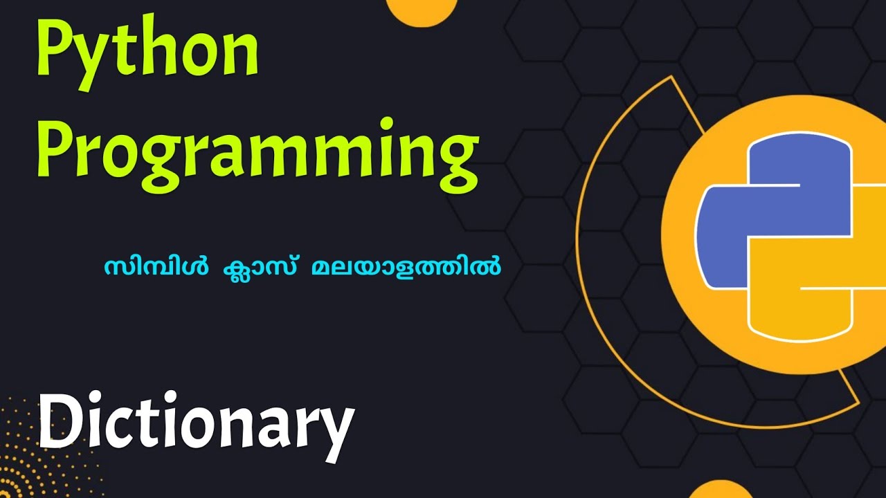 Dictionary|Python programming|Malayalam Tutorial