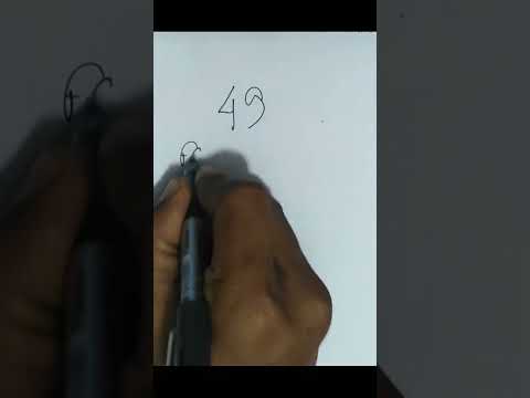how to write number 49 (Day-49)(18-02-22)