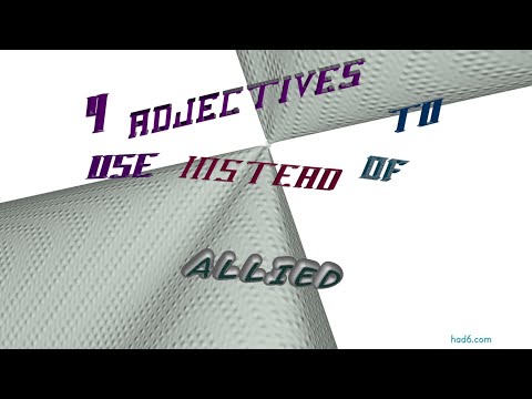 allied - 4 adjectives which are synonym of allied (sentence examples)