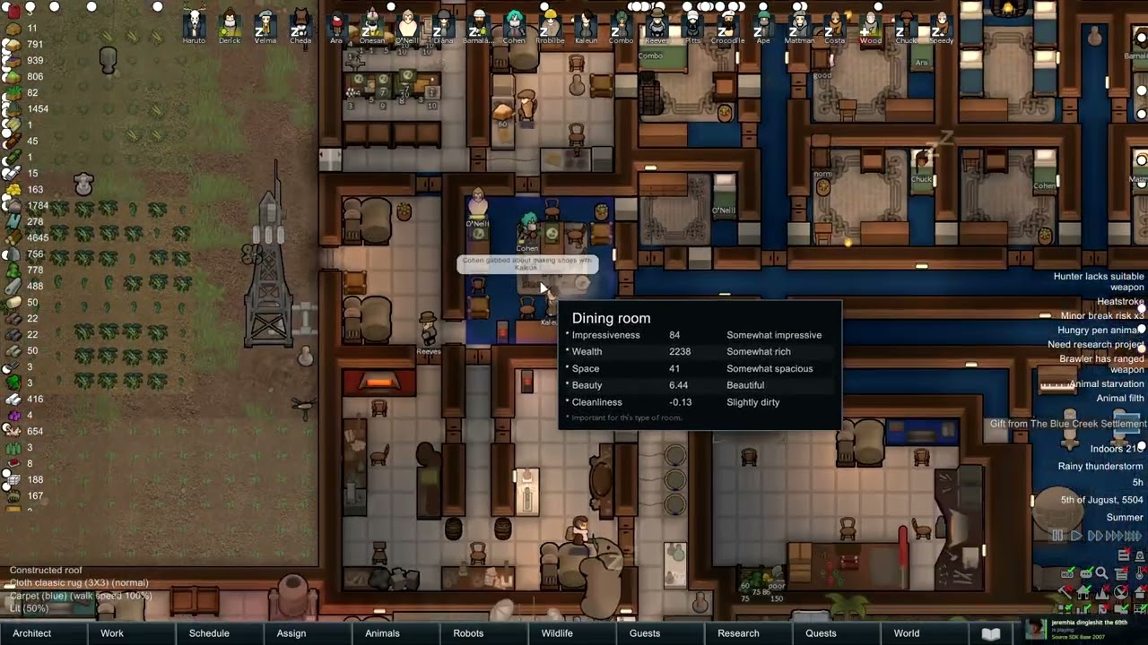 How to Make Dining Room in Rimworld