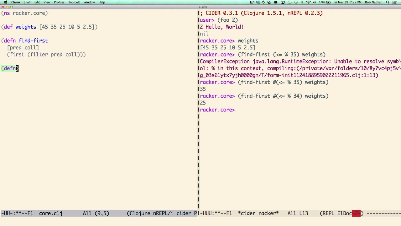 Tail Recursion in Clojure