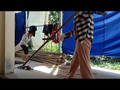 hai chi em gái làm việc