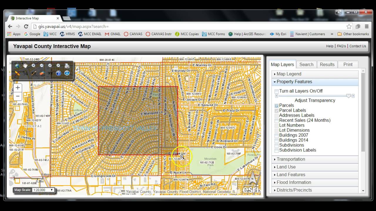 Yavapai County Interactive Map: Basic Review