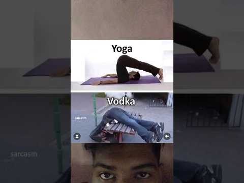 Yoga and vodka 🤣 #shorts #meme #latestmeme #funnyimages #memes #funny #funnypictures #funnymeme