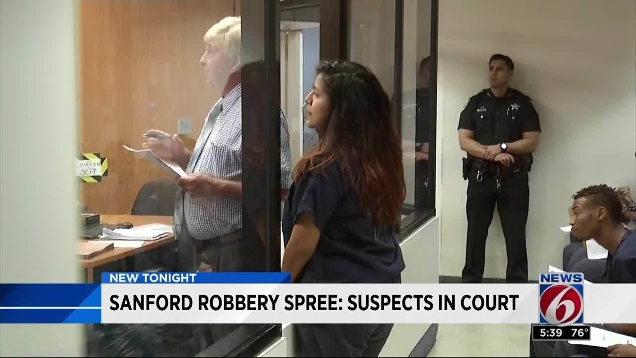 Sanford robbery spree: suspects in court