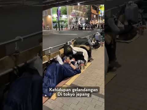 Gelandangan di Jepang bersih bersih, udah kayak piknik saja #jepang #japanlife #japanlifestyle