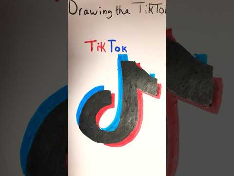 Drawing The TikTok Logo #art