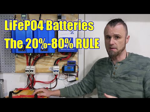 LIFEPO4 batteries longest Life cycle possible 9 years vs 16 years the 20-80% Rule