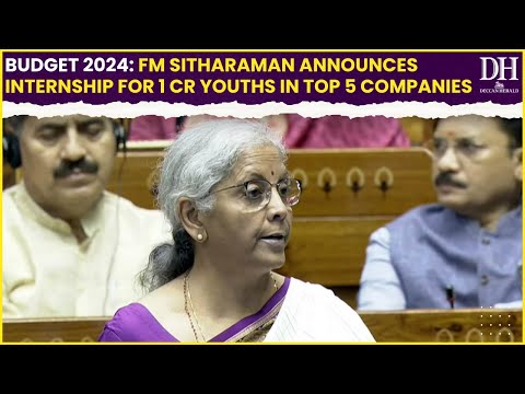 Budget 2024: FM Sitharaman announces internships for 1 crore youth in top 5 companies.