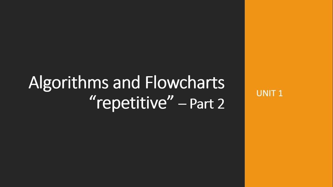 C Programming : Algorithms and Flowcharts repeat Part 2