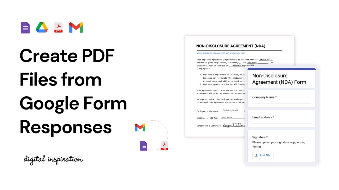 How to Create PDF from Google Forms - Turn Form Responses into PDF Documents