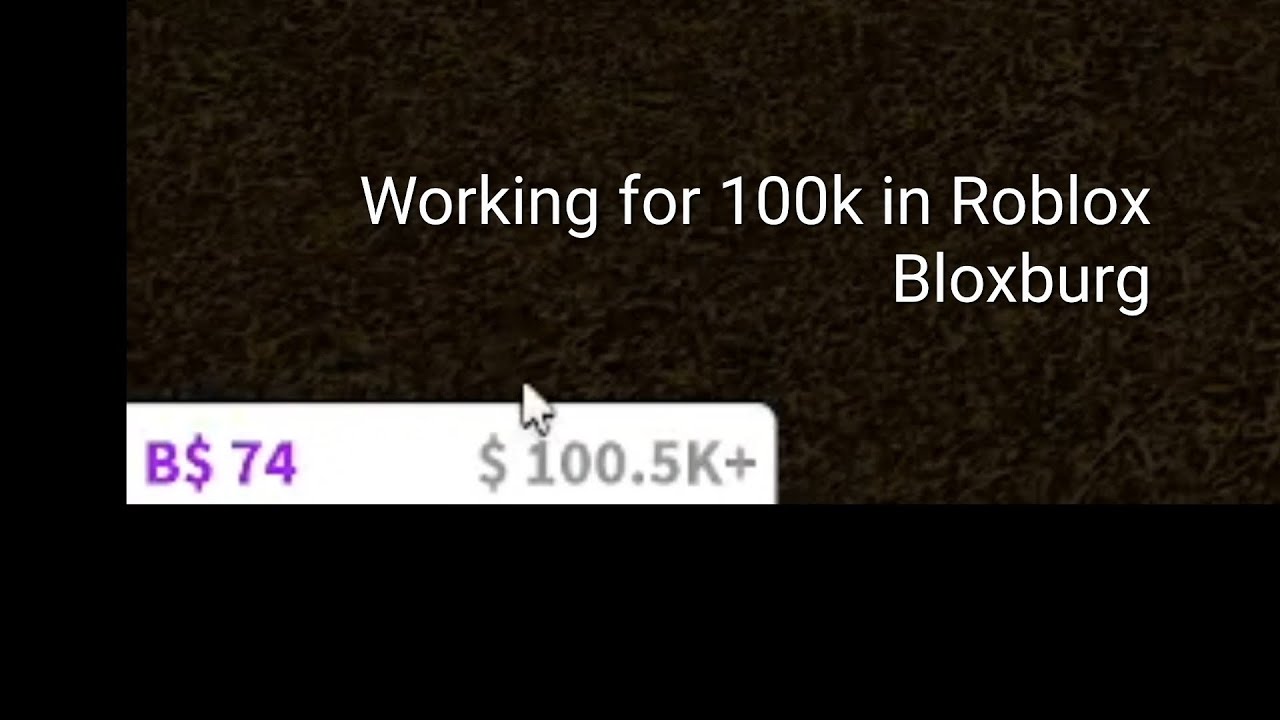 Working for 100k in Roblox Bloxburg Timelapse