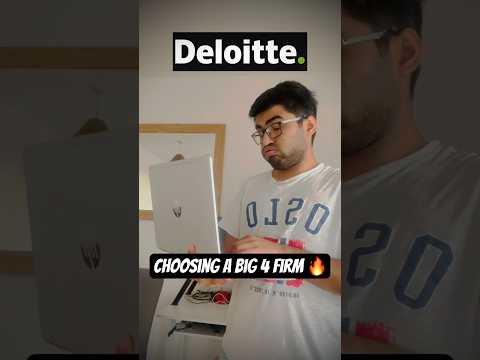 Choosing a Big 4 Accounting Firm | Deloitte EY PWC KPMG | CA ACCA