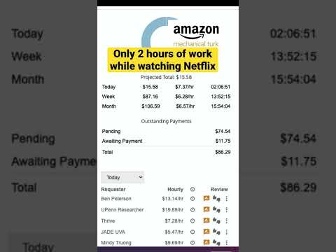 Amazon mturk $7.37/hour working at home #shorts #mturk #amazon