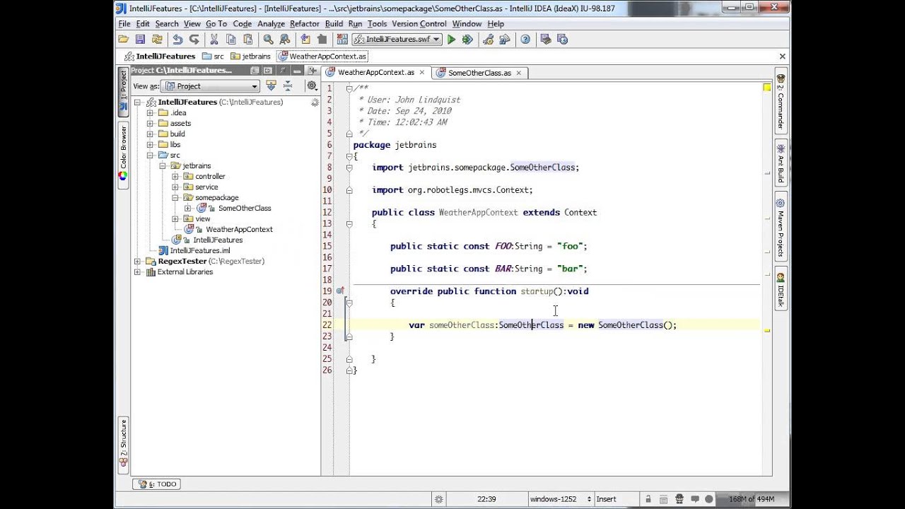 Refactoring - Move (IntelliJ IDEA)