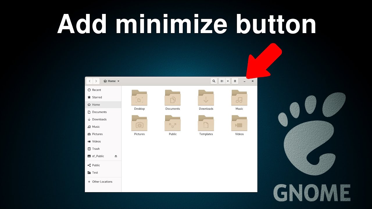 Add Minimize button in GNOME