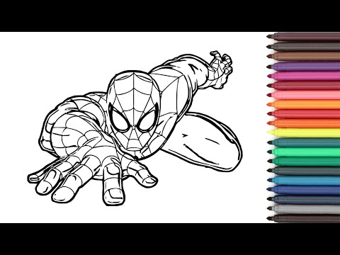 Spider Man Coloring Page, Free Best Coloring Page, Marvel
