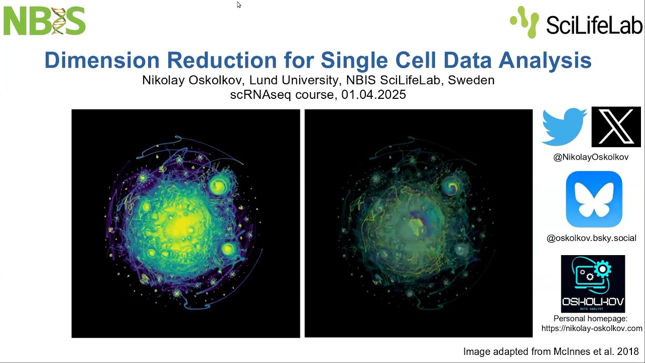 Dimensionality Reduction | NBIS Workshop in Single Cell RNA-seq Analysis 2025
