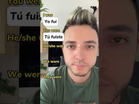 Ser conjugation (past tense)