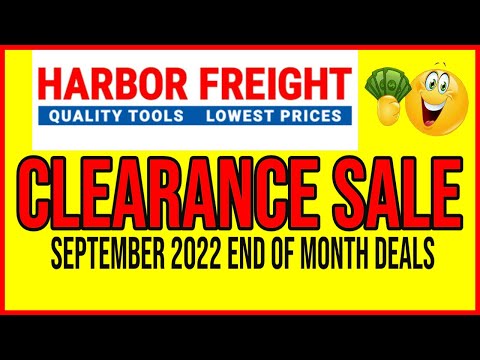 Harbor Freight Clearance Sale September 2022 End of Month Tool Deals