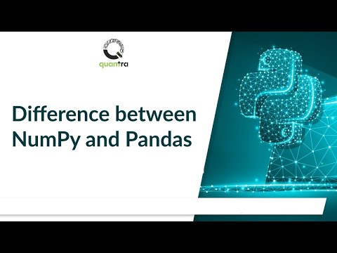Difference between NumPy and Pandas