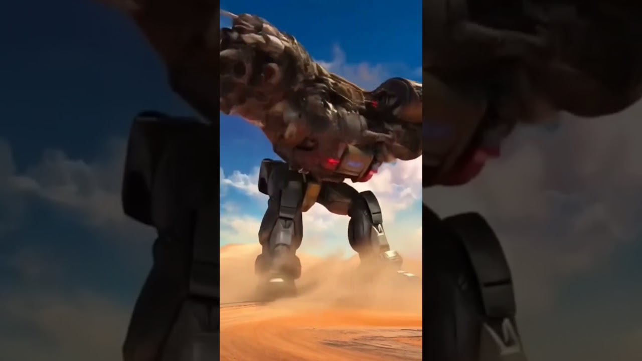 🚨 Train Turns into a TRANSFORMER Robot in the Desert! 🇺🇸 AI Viral Short..!