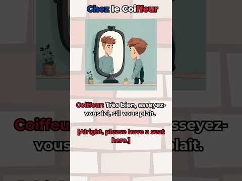 French Conversation Practice: Chez le Coiffeur #shorts