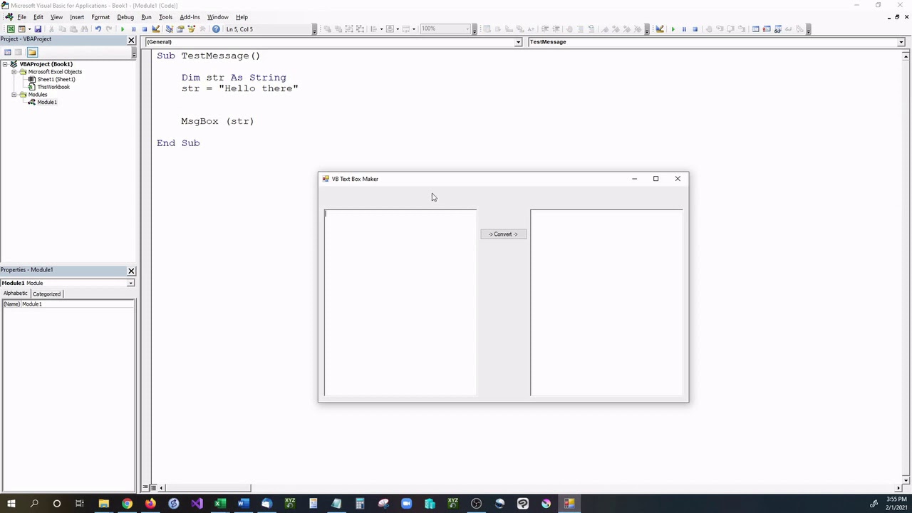 Convert text to VBA and VB.Net Formatted Strings - VB Text Box Maker
