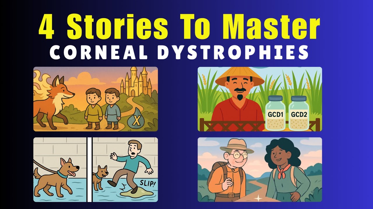 4 Visual Mnemonics That Will Make Corneal Dystrophy Classification Unforgettable!