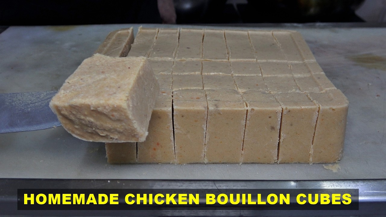 Homemade Natural Chicken Bouillon Cubes Recipe | No Additives Chef Style Stock Concentrate