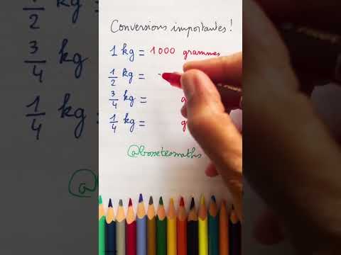 Convertir des kg en g ! #shorts #mathématiques #maths #collège #lycée #kilo #prof #conversion