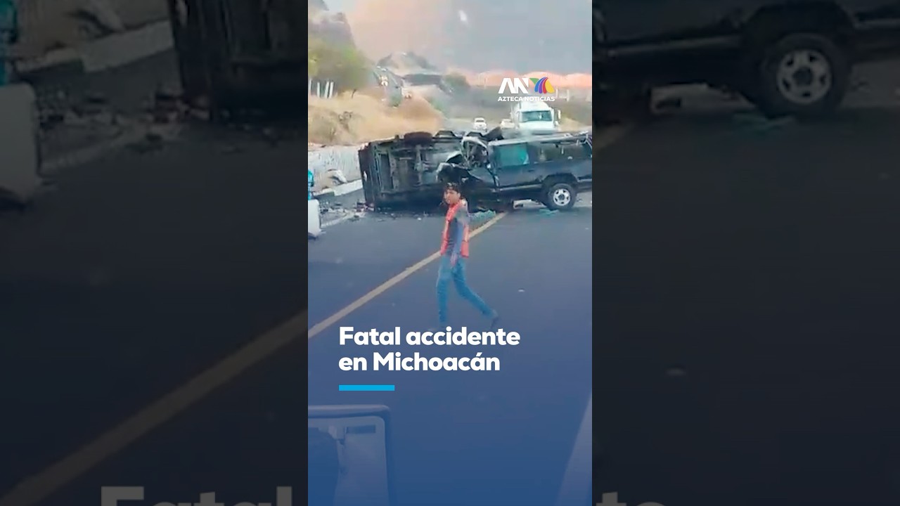 #Michoacán | Brutal choque frontal en la Autopista Siglo XXI deja siete muertos