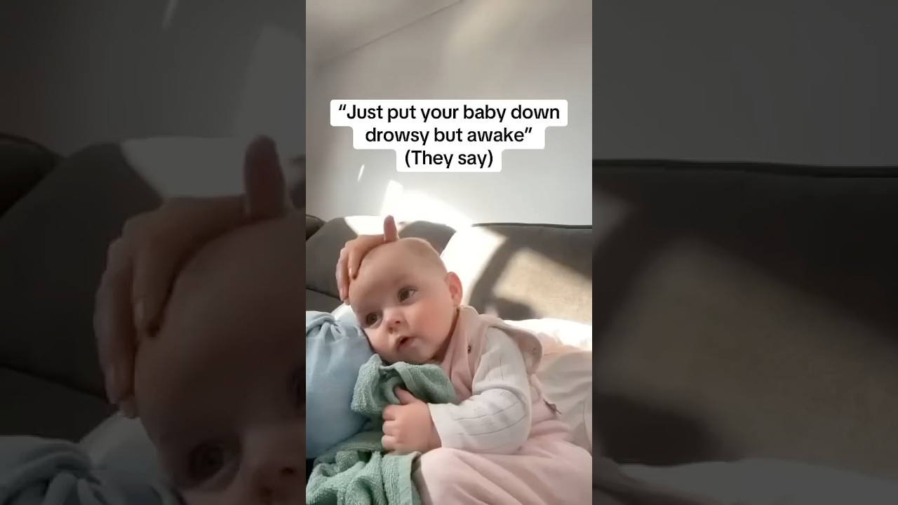 “Just put your baby down drowsy but awake” (They say)  #baby #sleepconsultant #sleeptraining
