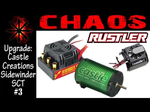 Traxxas Rustler- Castle Creations Sidewinder SCT 3800kv Motor/ESC Combo [Chaos]