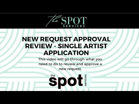 The Spot Services - New Request Overview Single Artist