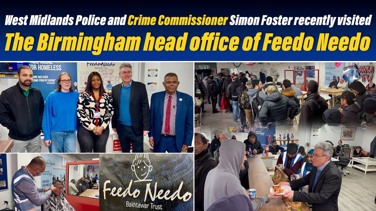 West Midlands Police and Crime Commissioner Simon Foster recently visited the charity Feedo Needo