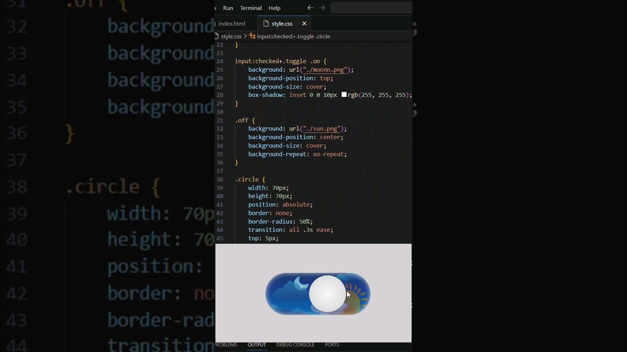 Toggle button with html, css without Javascript #html #css #toggle