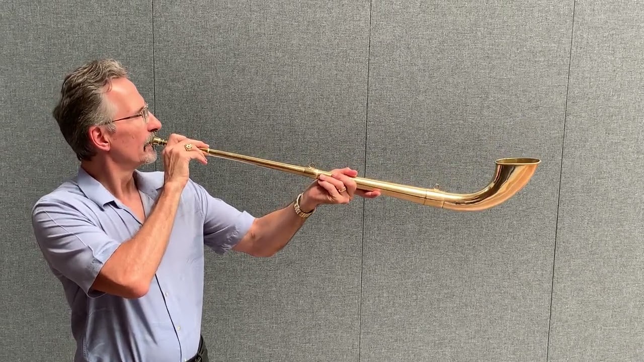 Reproduction of an Ancient Roman Tuba or Lituus. Used between 500 BC and AD